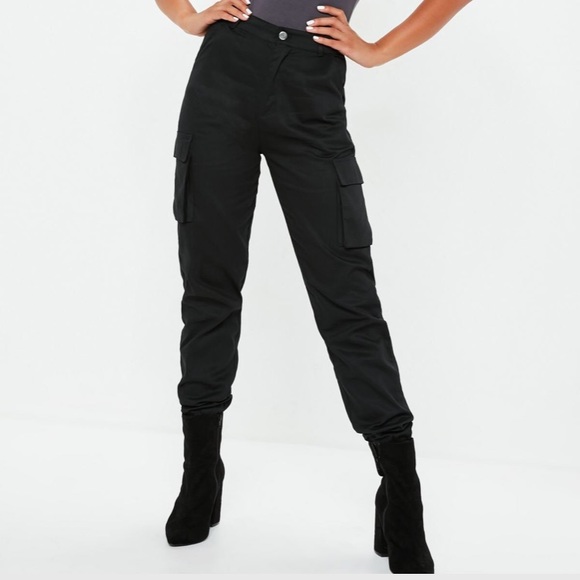Missguided | Pants & Jumpsuits | Black Cargo Pants From Missguided Nwt ...